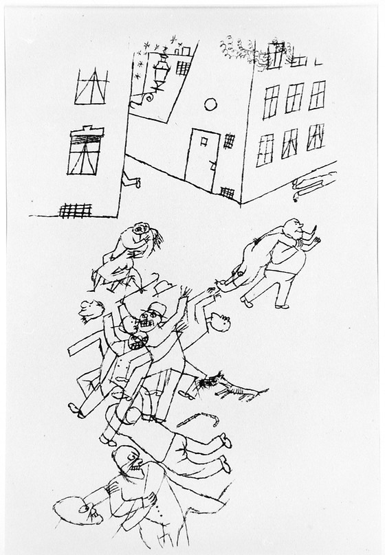 'The Riot of the Insane' by George Grosz 1917 - Exploding Appendix