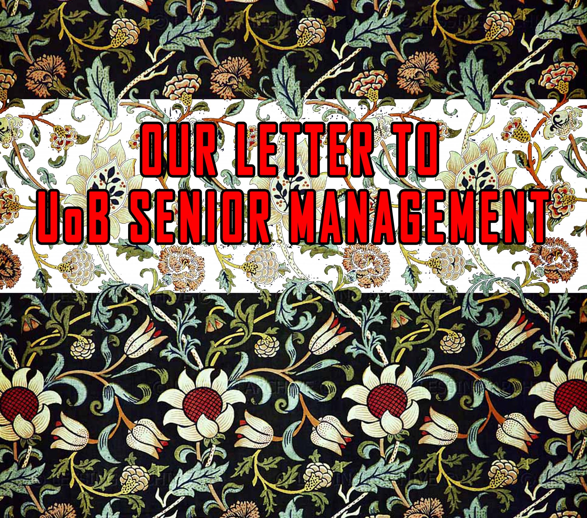 Our Letter to UoB Senior Management – Exploding Appendix