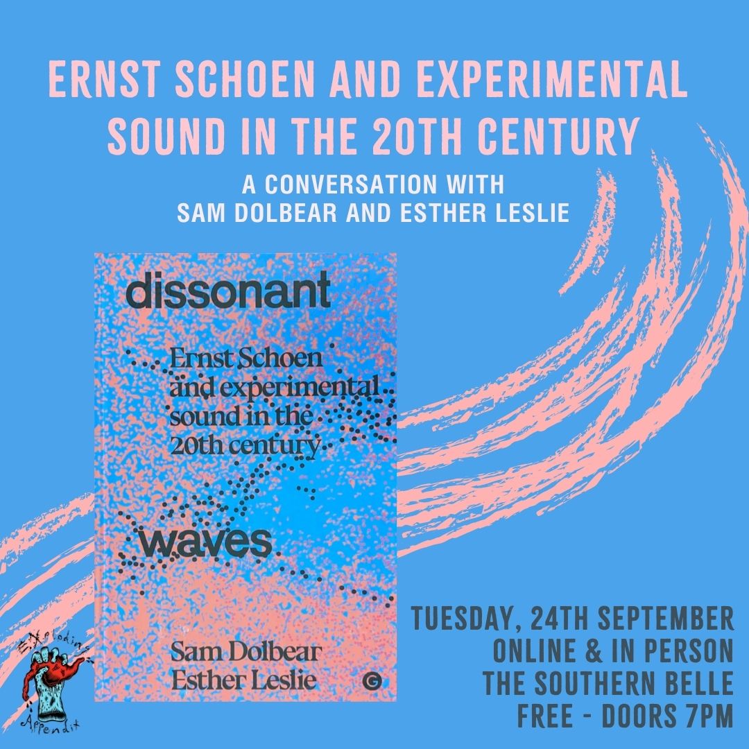 Ernst Schoen and Experimental Sound in the 20th Century (In Person and Online. 24th September ...