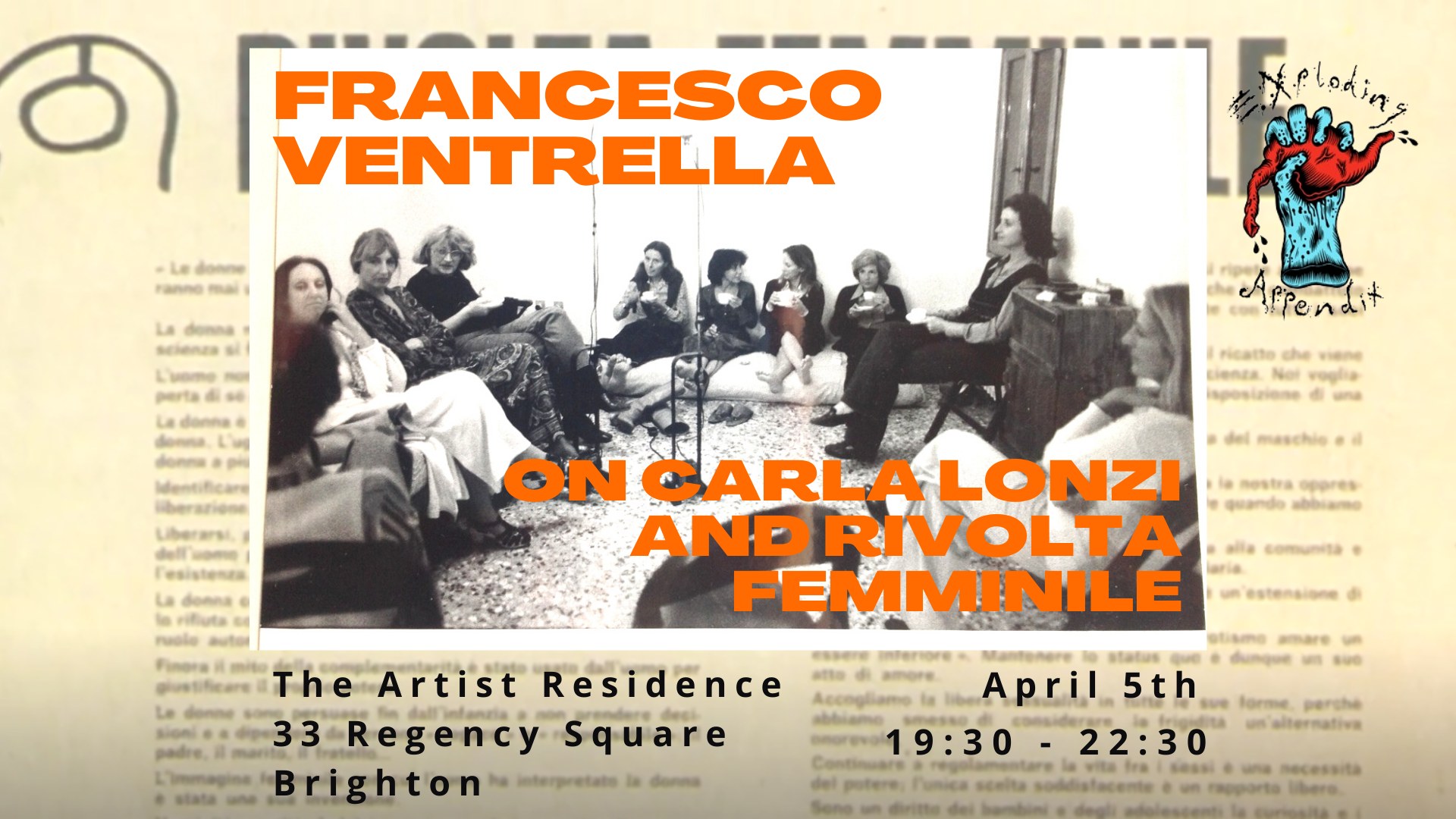 Carla Lonzi, Art Criticism, and the Feminism of Revolta Femminile with ...
